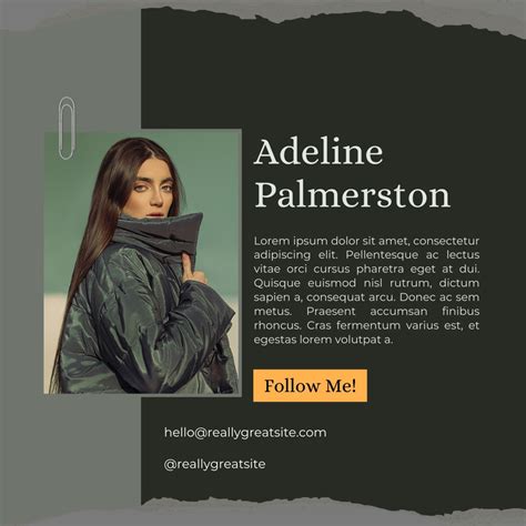 Free And Customizable About Me Templates
