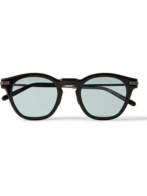 Oliver Peoples Len 49 Round Frame Acetate Sunglasses Oliver Peoples