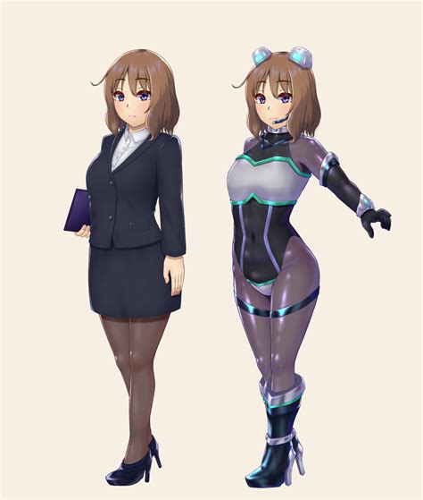 星井ガル🔞 On Twitter Cg集で出す予定のモブキャラをば。量産型スーツの開発に成功してそれに適応した戦闘部隊の隊長的な。味方