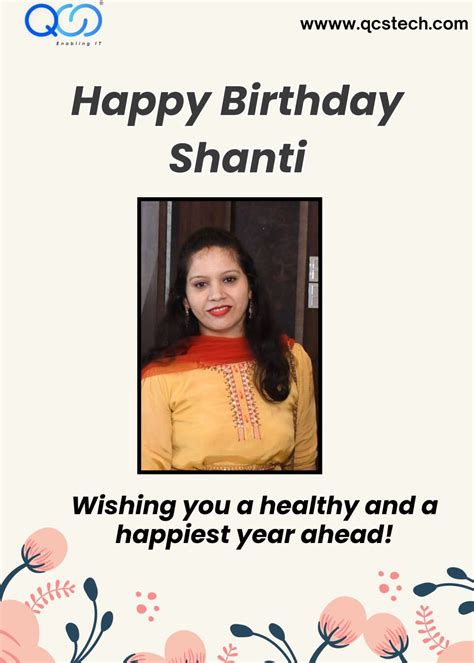 Happy Birthday Shanti Qcstech