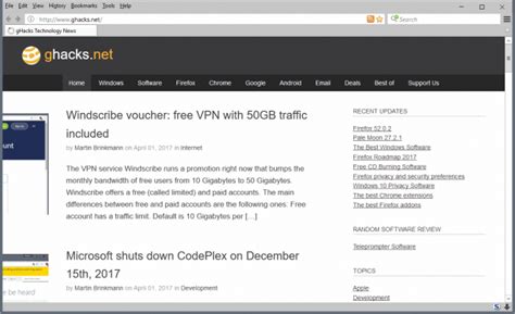 Ghacks Cloudflare New Theme More Ghacks Tech News