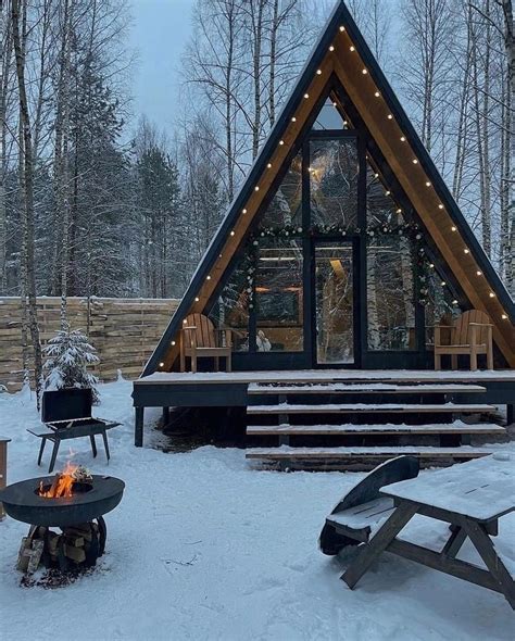 Домик для отдыха Winter House Cabin Aesthetic Winter Cabin