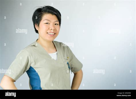 Female Model Attractive Woman On Plain Background With Copy Space