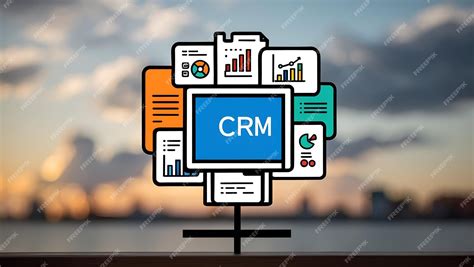 An Infographicready 3d Flat Icon Crm Data Analytics Symbol With Copy Space For Infographics Doo