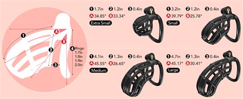 Male Chastity Device Cock Cage Utimi Large Plastic