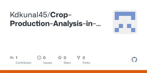Github Kdkunal45 Crop Production Analysis In India