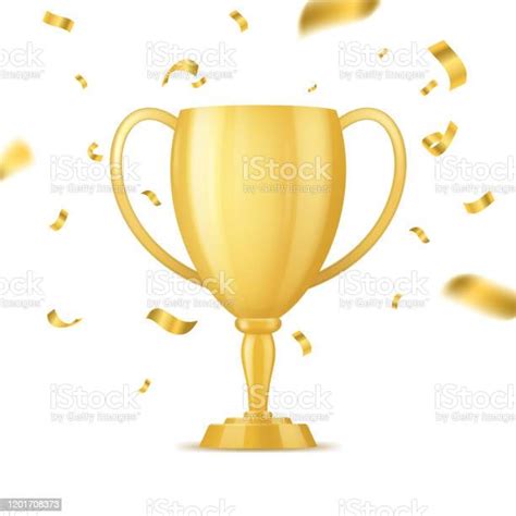 현실적인 상세한 3d 골든 트로피 컵 벡터 1위에 대한 스톡 벡터 아트 및 기타 이미지 1위 3차원 형태