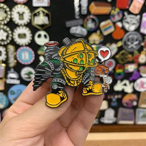 Bioshock ‘big Daddy Love Enamel Pin Distinct Pins Bioshock ‘big Daddy Love Enamel Pin Distinct Pins