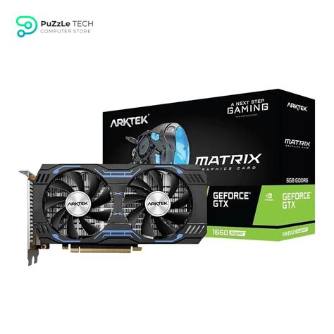 arktek geforce gtx 1660 super matrix 6g akn1660sd6s6gh1 6gb gddr6 192