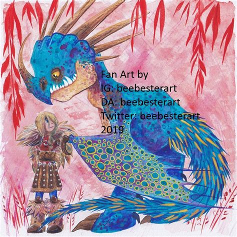 How To Train Your Dragon 2 Astrid And Stormfly Drawing