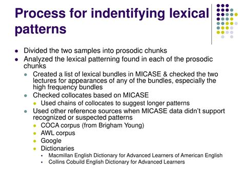 Ppt Lexical Patterning In Academic Talk Powerpoint Presentation Free