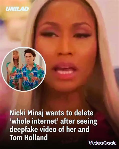 Nicki Minaj Wants To Delete Whole Internet After Seeing Deep Fake Video