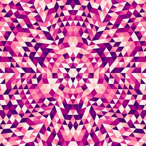 Free Vector Round Abstract Geometrical Triangle Mandala Background Symmetrical Vector