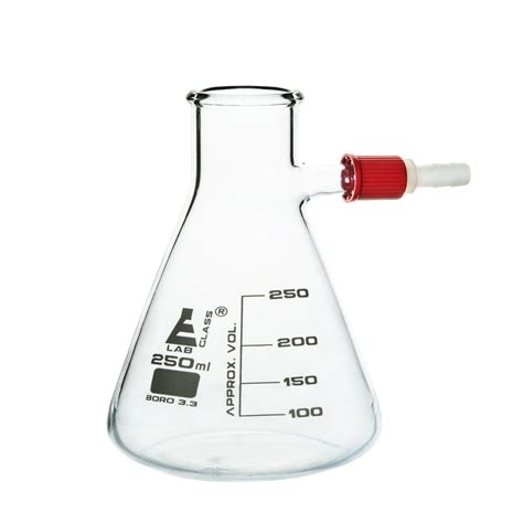 Filtering Flask 250ml Borosilicate Glass Conical Shape With
