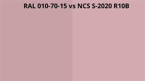 RAL 010-70-15 vs NCS S-2020-R10B | RAL Colour chart UK