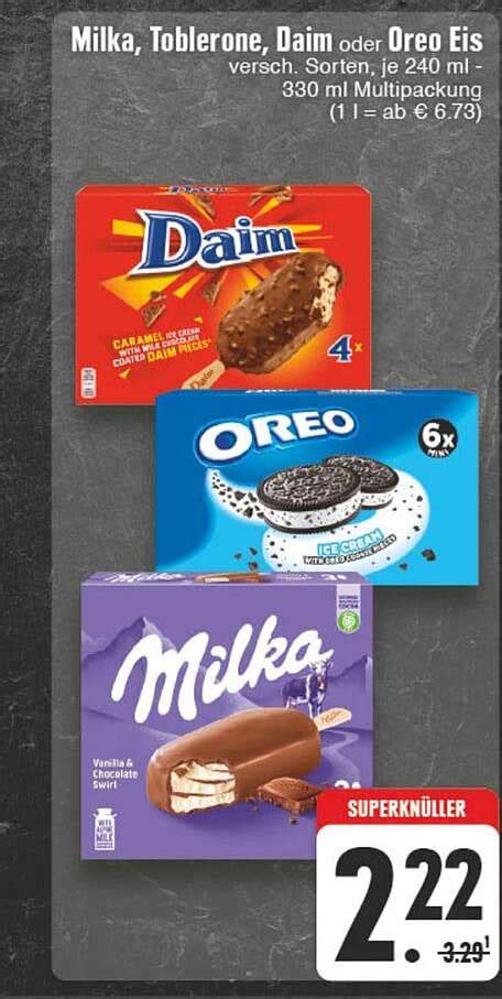Milka Toblerone Daim Oder Oreo Eis Angebot Bei E Center Prospekte De