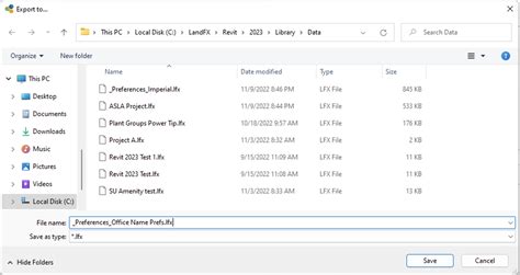 Preference Sets Planting Fx For Revit® Plugin
