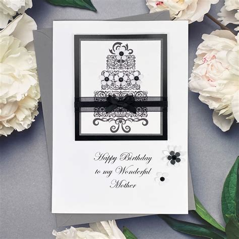 Luxury Handmade Birthday Card Cake Handmade Cards Pink And Posh