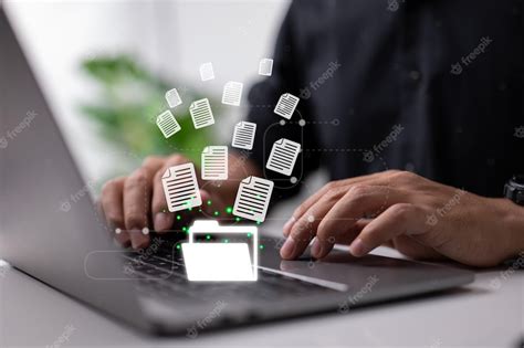 Premium Photo The Idea Of Document Flow Within The Organization And The Move To Technology