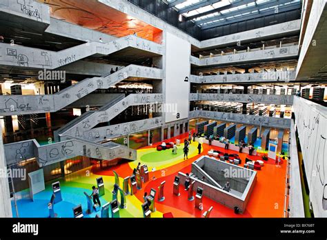 Interior Of The National Technical Library In Prague Czech Republic On