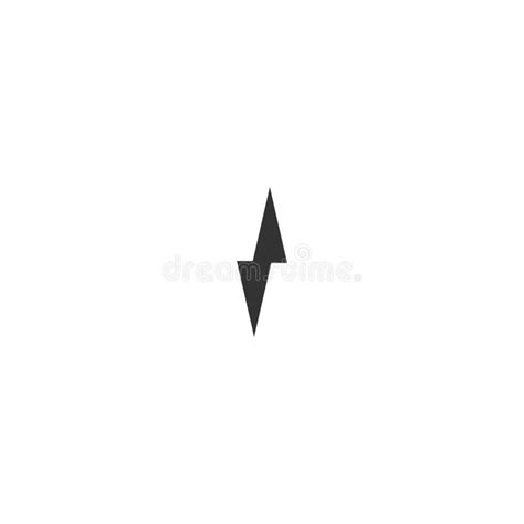 Energy Symbol Simple Lightning Bolt Icon Electric Power Icon Stock Illustration Illustration
