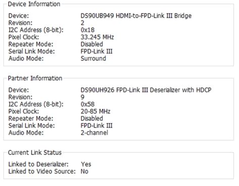 DS90UB949 Q1 Do We Need To Configure Other Things If 949 S Dout1 Connnected With 926 Instead Of