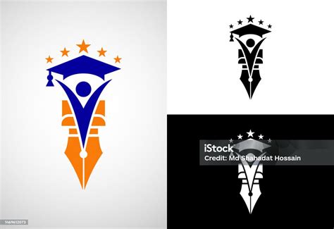 교육 로고 디자인 벡터 서식 파일 교육 및 졸업 로고 벡터 일러스트 레이 션 개념에 대한 스톡 벡터 아트 및 기타 이미지 개념 개념과 주제 공부 Istock