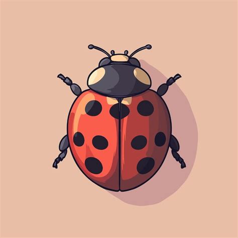 Ladybug Vector Cute Premium Ai Generated Vector
