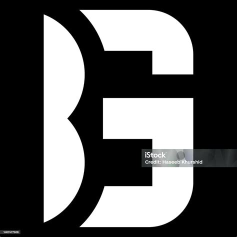 Logo Bg Minimal Icône Dune Lettre Gb Sur Fond De Luxe Idée De Logo