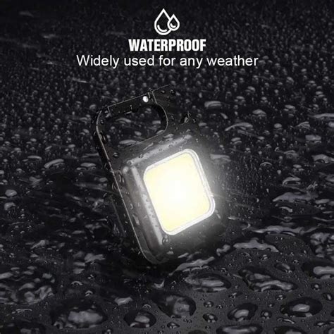 Mini Usb Rechargeable Pocket Keychain Light Led Flashlight Magnetic