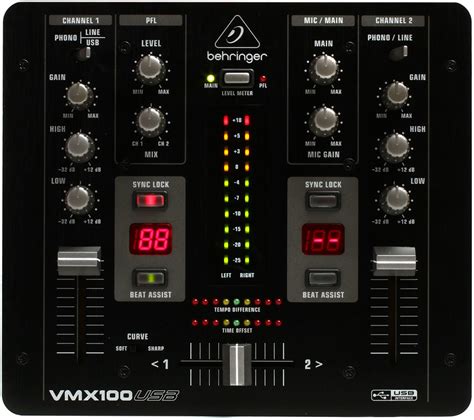 Behringer Pro Mixer VMX100USB DJ микшер купить в Москве в интернет ...