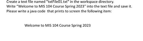 solved create a text file named txtfile01 txt in the