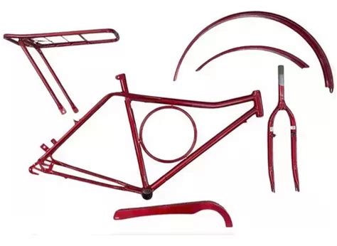 Quadro 26 Barra Forte Circular Kit Monark Caloi Completo Vm