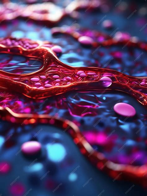 Premium Photo Abstract Bionic Background With Veins And Cells Texture