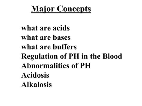 Acid Base Balance Slides Biochemistry Ppt
