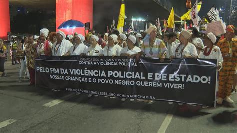 Movimentos Negros Protestam Na Av Paulista Contra Violência Policial E