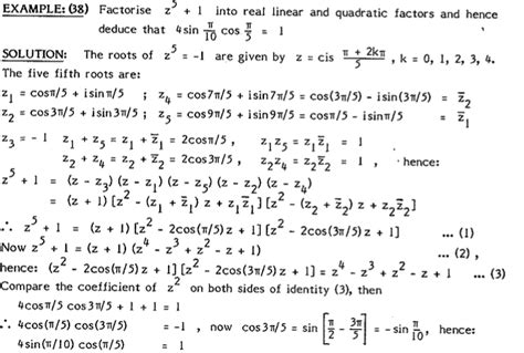 Algebra Precalculus Factorising Complex Number Mathematics Stack