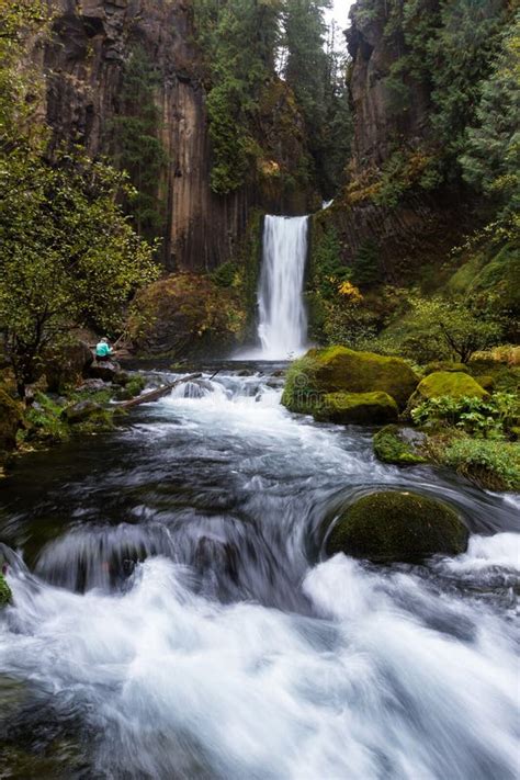 Toketee Falls Umpqua National Forest Oregon Stock Image Image Of