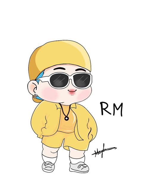 Bts Rm Chibi Funny Pictures Taehyung And Rosé