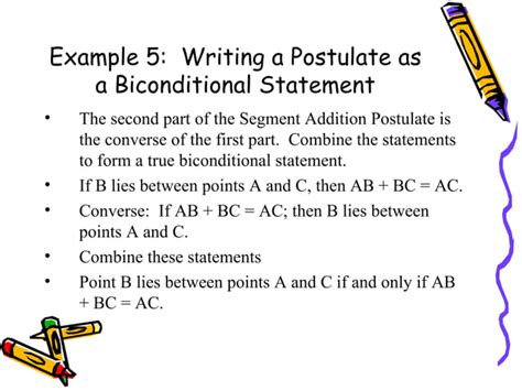 2 2 Definitions And Biconditionals Ppt