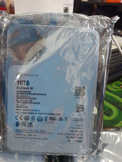 Hdd 10tb Skyhawk Ai Computers And Tech Parts And Accessories Hard Disks And Thumbdrives On Carousell