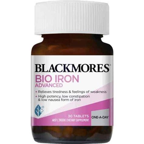 Buy Blackmores Bio Iron Advanced Tablets 30 Pack Online Worldwide