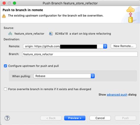 Git Why Did Eclipse Push My Commit To Multiple Branches Stack Overflow