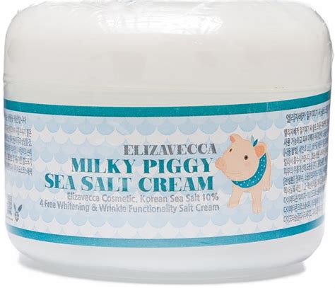 Осветляющий крем против морщин — Elizavecca Milky Piggy Sea Salt Cream ...
