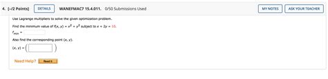 Solved 1 12 Points DETAILS WANEFMAC7 15 4 007 0 50 Chegg