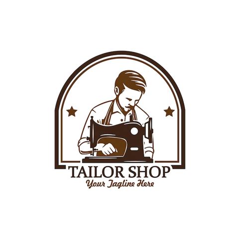 Premium Vector Logo Tailor Shop Vector Template Illustration