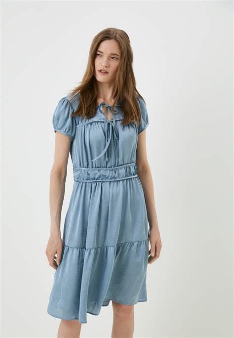 Платье Vera Moni Lamoda Exclusive, цвет: голубой, MP002XW19OWL — купить ...