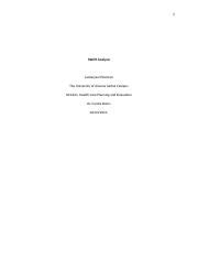 Week 3 Assignment Template SWOT Analysis 1 Docx 1 SWOT Analysis