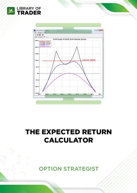 The Expected Return Calculator Option Strategist Lot The Expected Return Calculator Option Strategist Lot