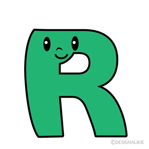 かわいいrアルファベットのイラスト素材｜無料ダウンロード Illustcute